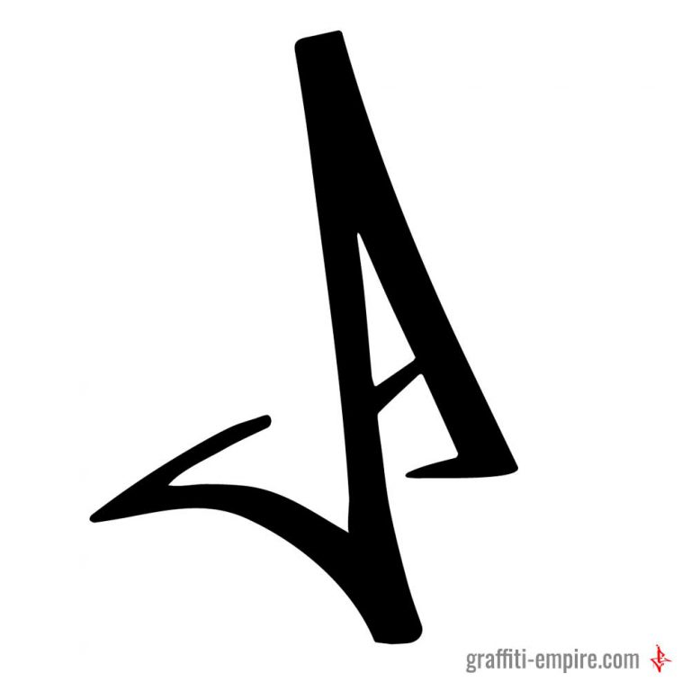 Graffiti Letter A: Inspirational Images and Tutorial
