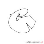 Graffiti Letter E: inspirational images and tutorial