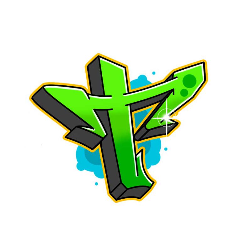Graffiti Letter T: inspirational images and tutorial
